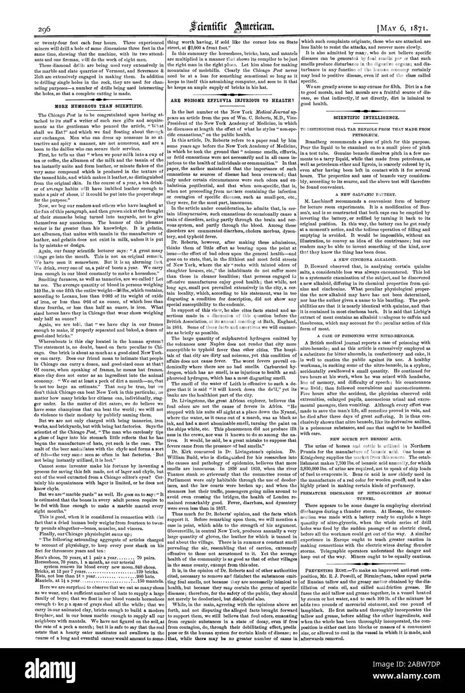 Distinguer le benzole de goudron de houille Banque de photographies et ...