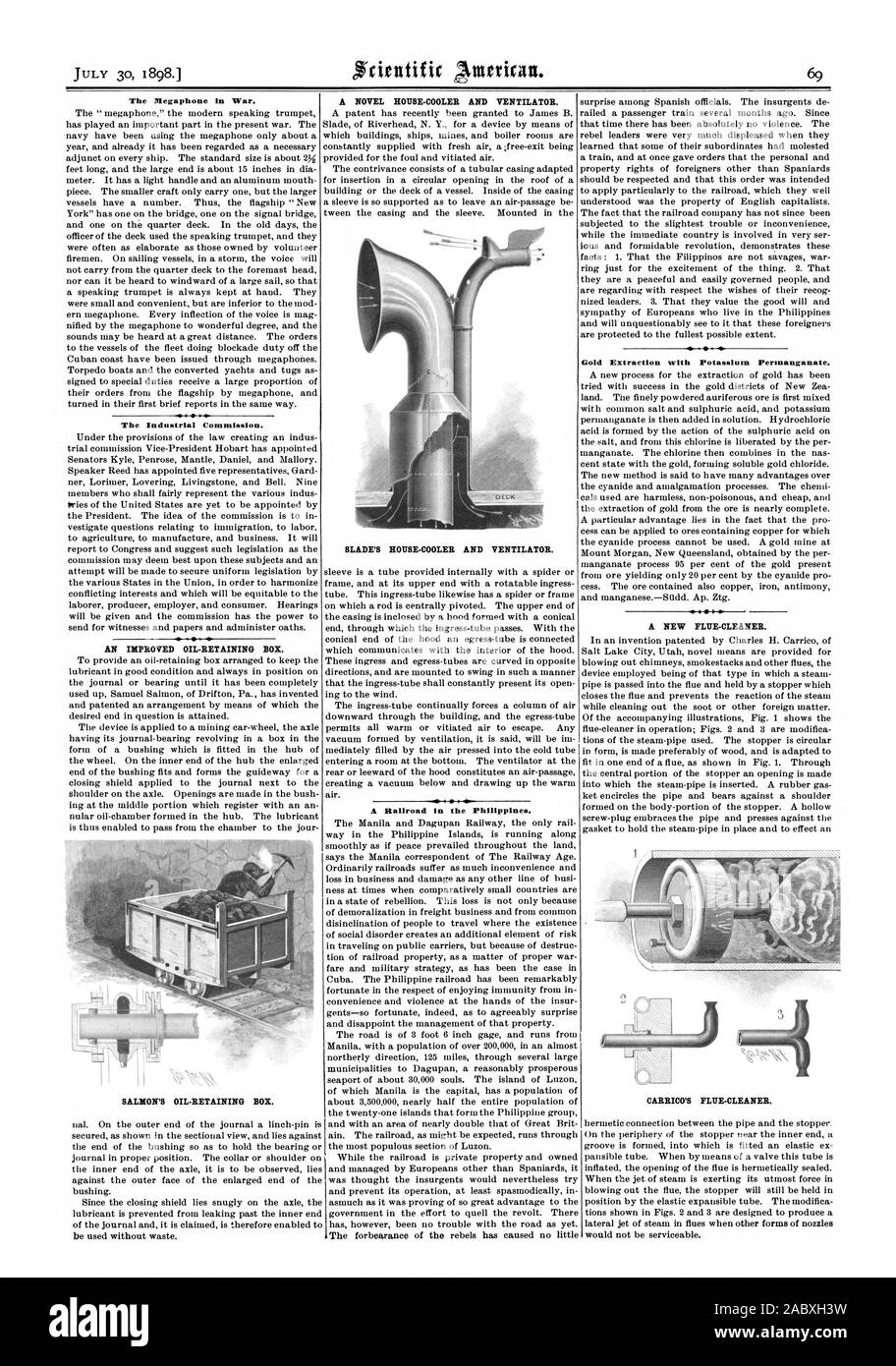Le mégaphone dans la guerre. La Commission industrielle. L'HUILE DE ...
