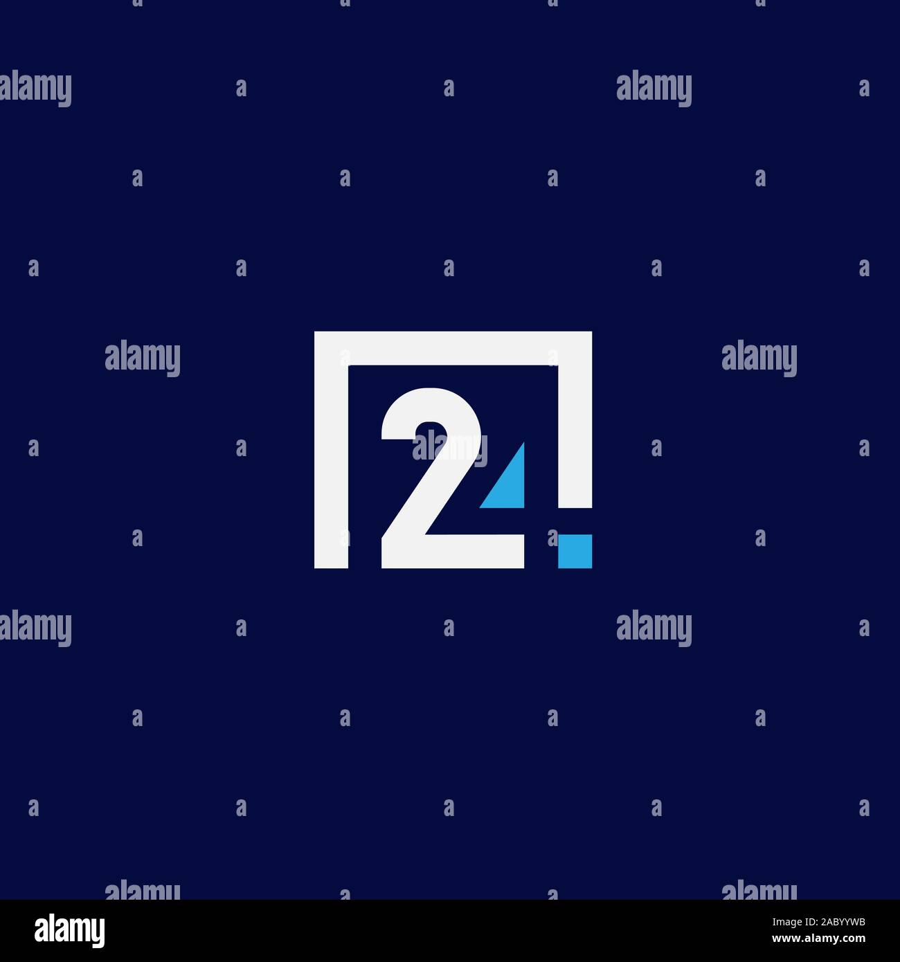 Logo anniversaire 24 Banque d'images vectorielles - Alamy