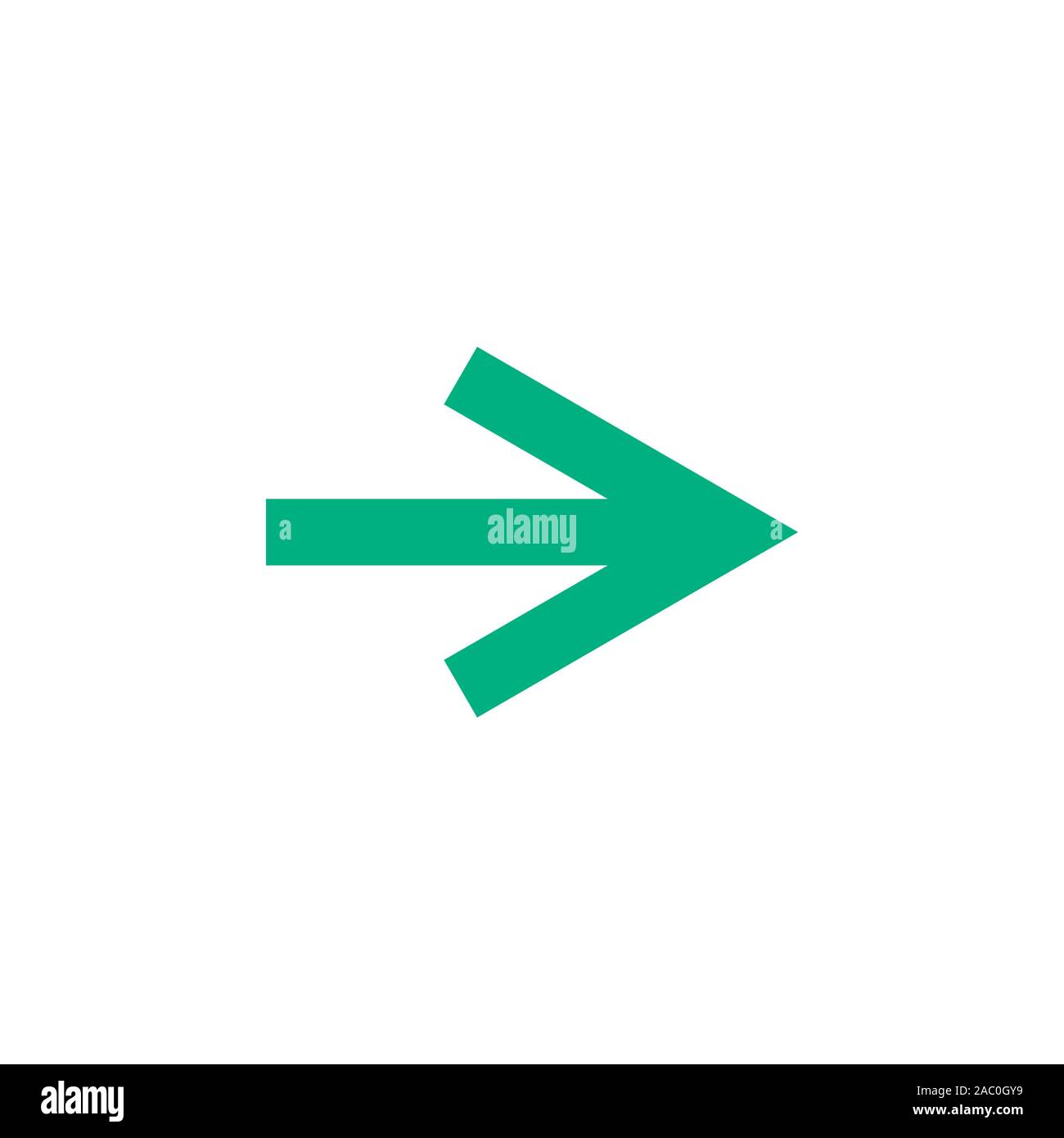 Flèche verte moderne, grande conception pour tout usage. Vector Art ...