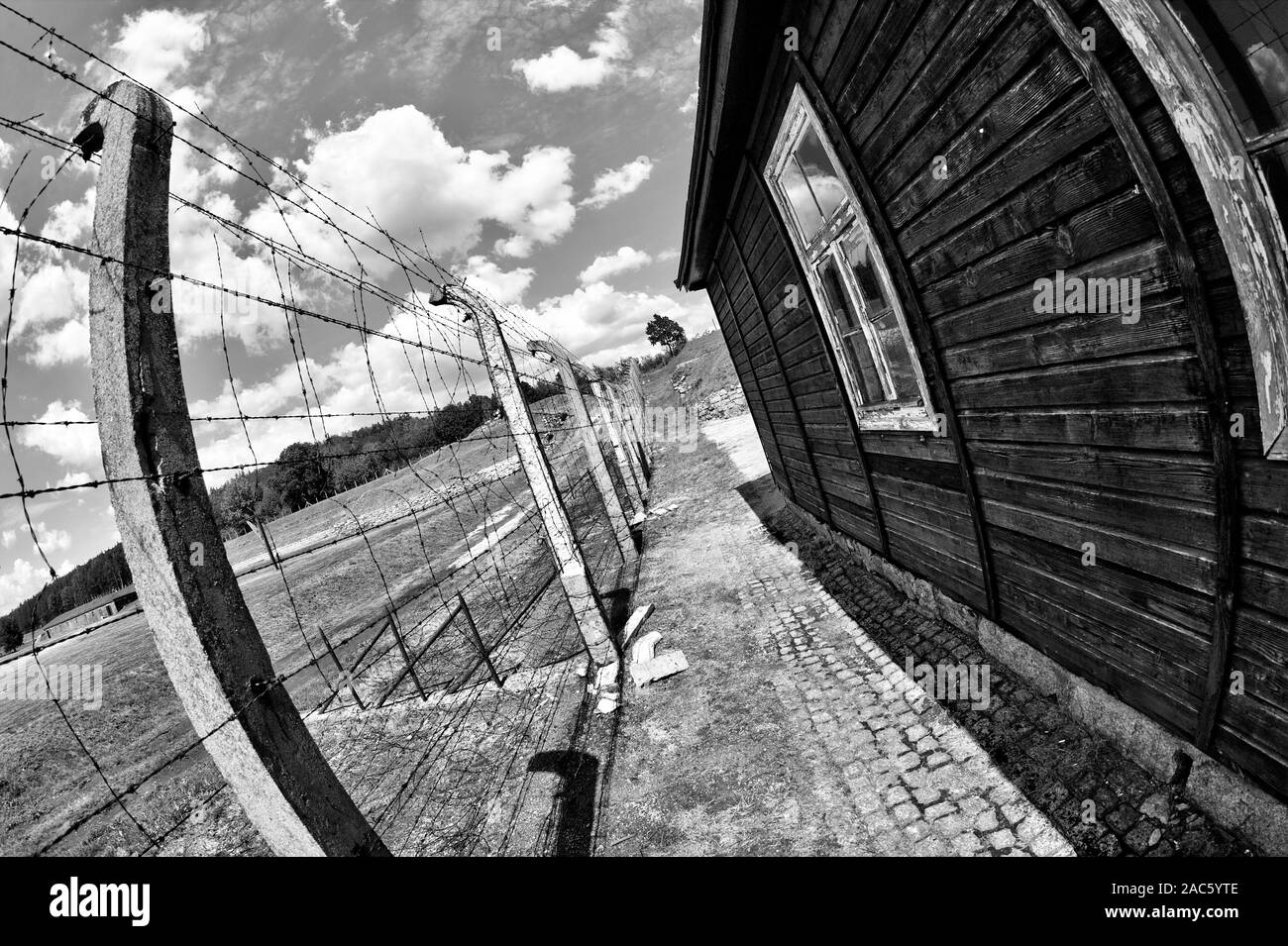 Ancien camp de concentration nazis Gross-Rosen en Pologne Photo Stock ...