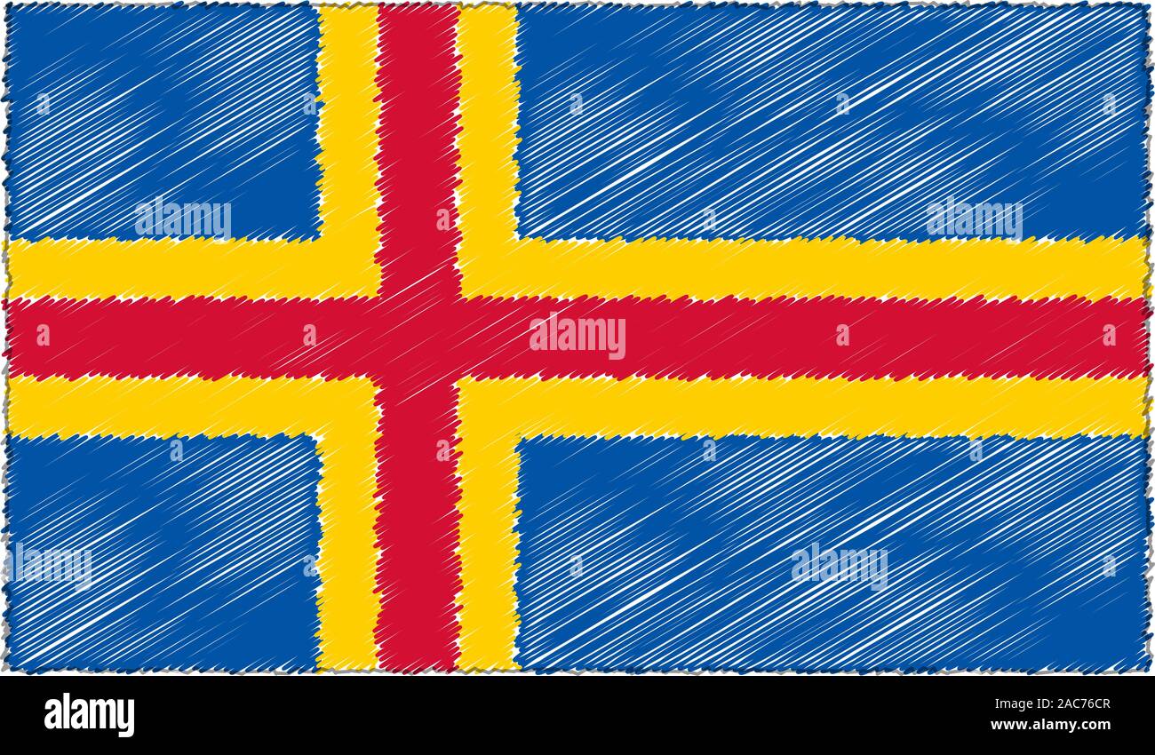 Drapeau Aland Banque d'image et photos - Alamy