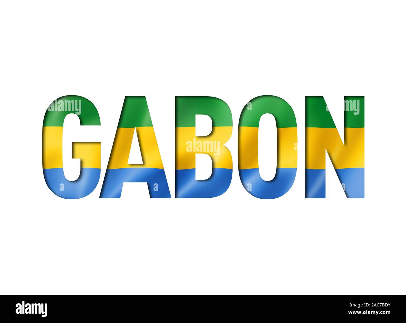 Drapeau gabonais Banque de photographies et d’images à haute résolution ...