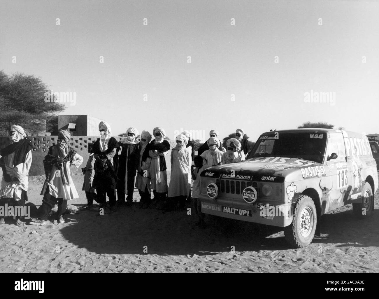 Rally paris dakar Banque d'images noir et blanc - Alamy