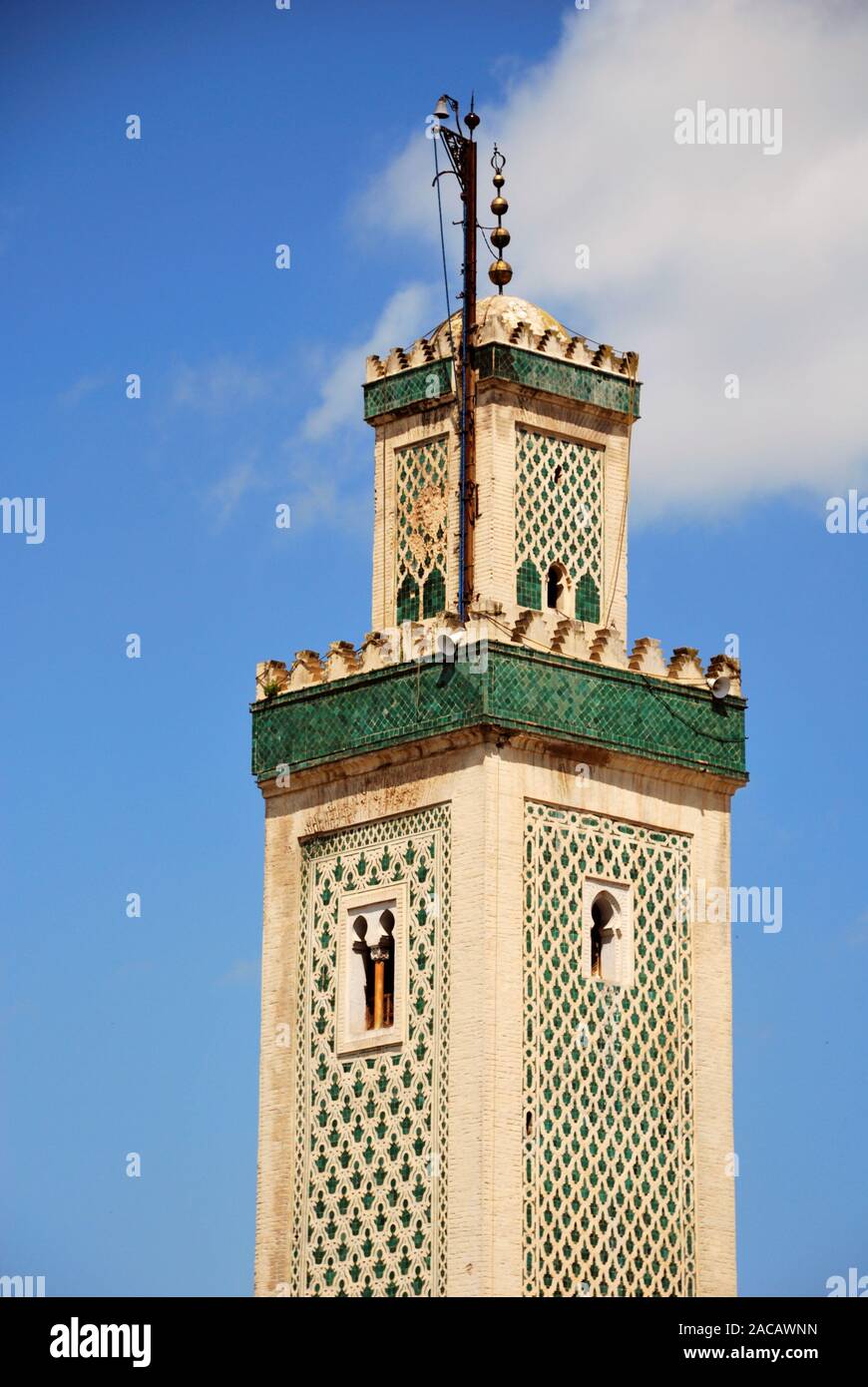 Minaret Fez Maroc Banque d'image et photos - Alamy