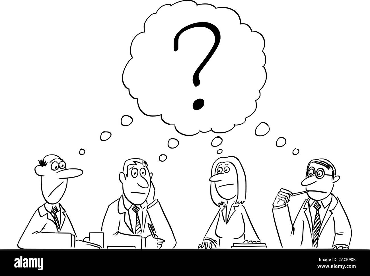 Comic question mark Banque d'images vectorielles - Alamy