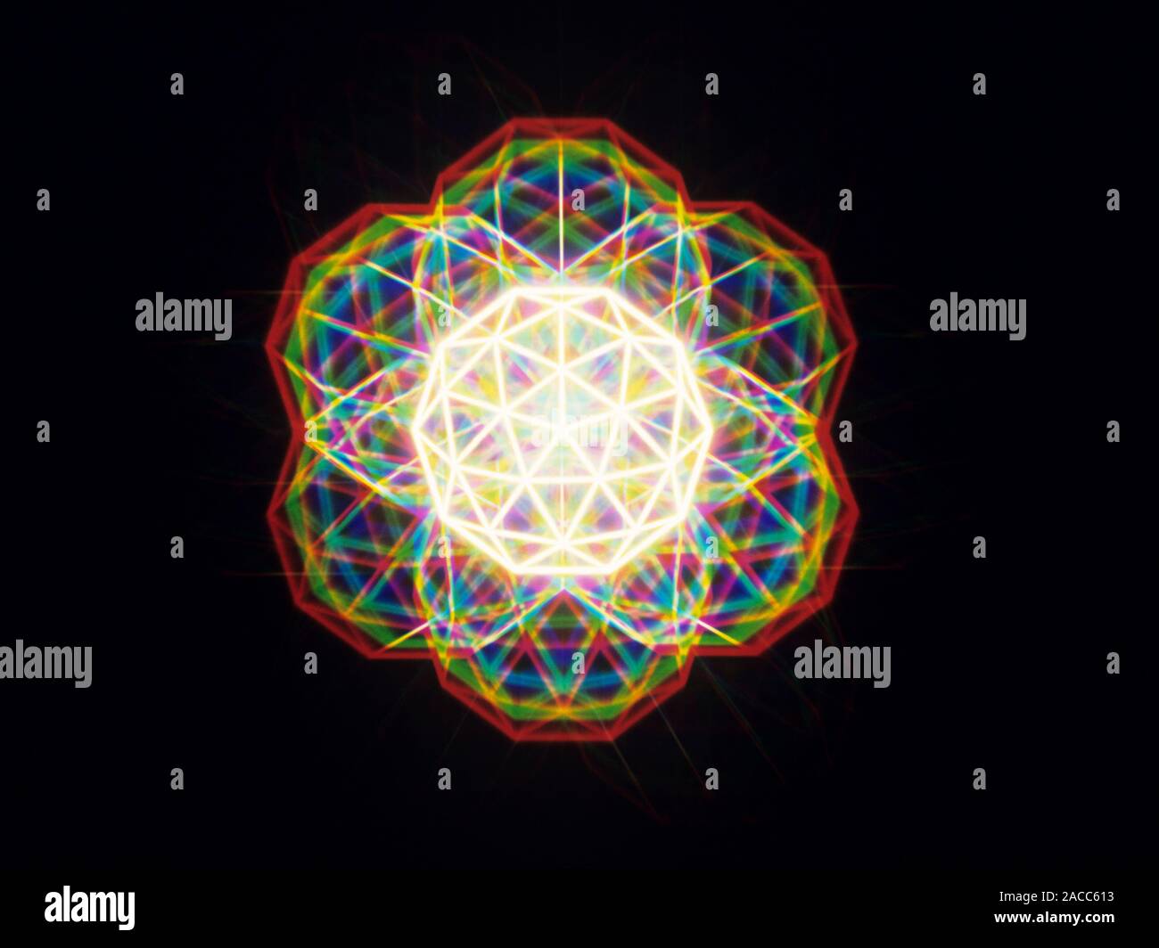 Réseau de diffraction motif produit à partir d'un réseau de diffraction ...