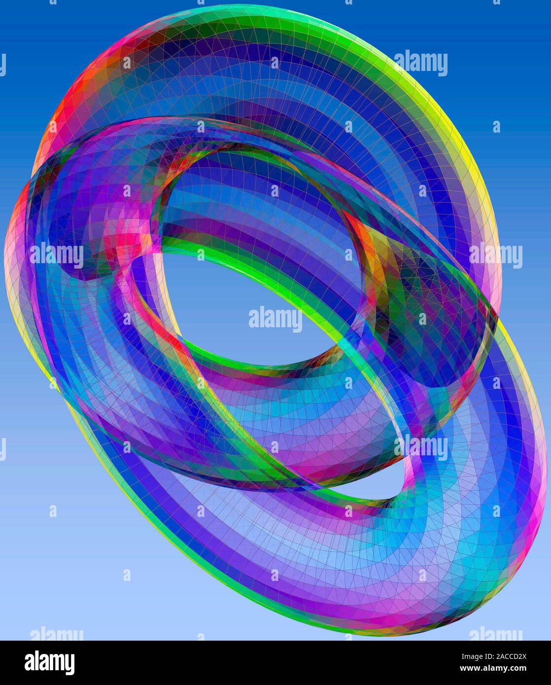 Tore. Modèle informatique de la projection tridimensionnelle (ou l ...