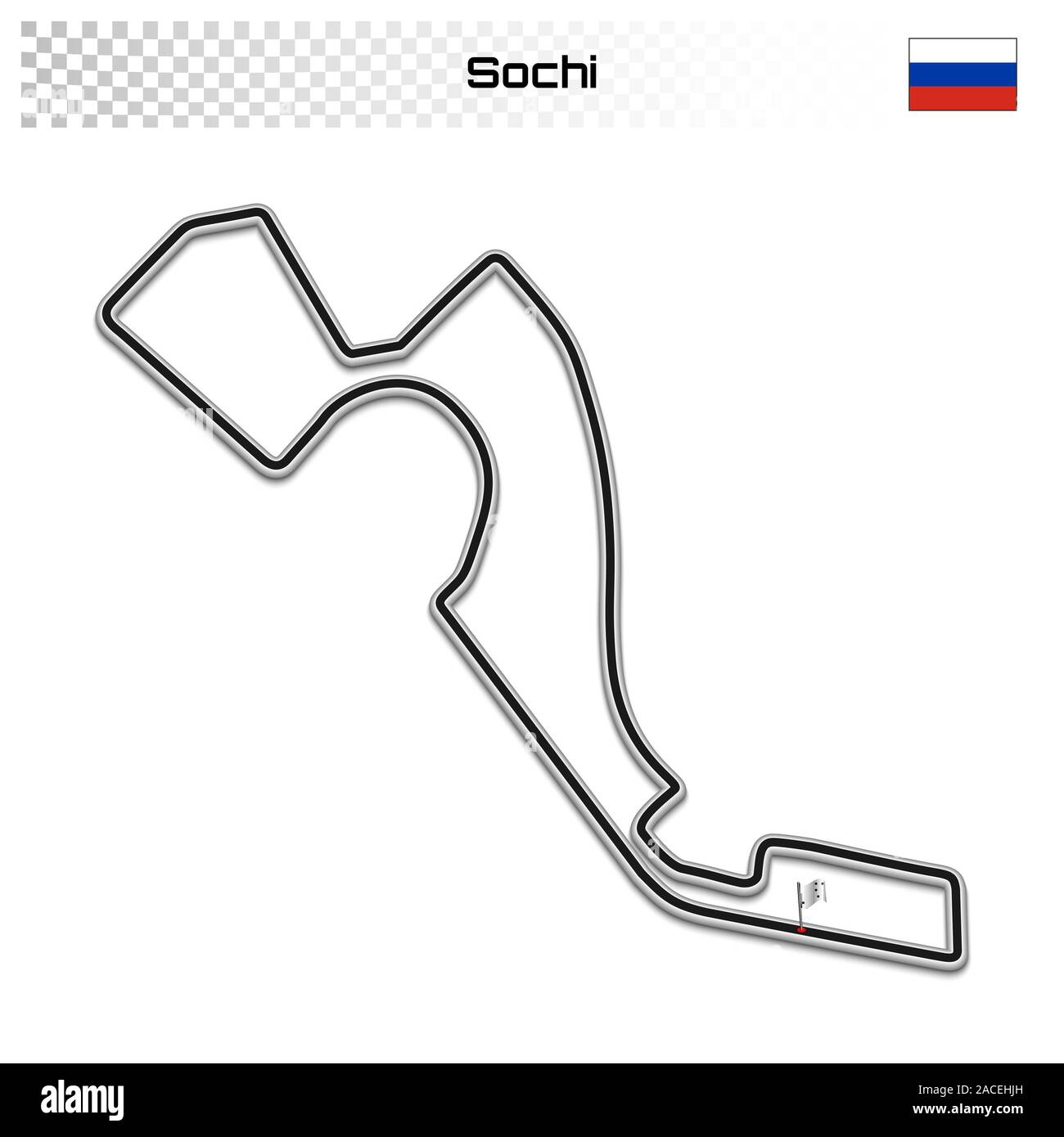 Sochi map Banque d'images vectorielles - Alamy