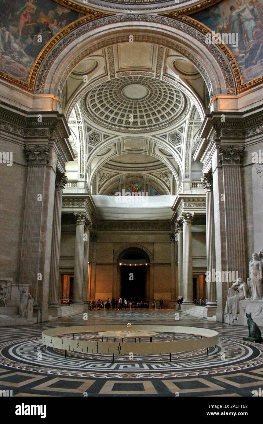En 1851, Jean-Bernard-Léon Foucault, d'un pendule suspendu (plus tard ...