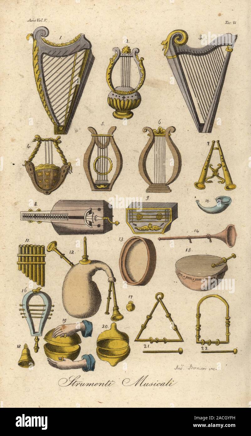 Cornemuse et harpe Banque de photographies et d’images à haute ...