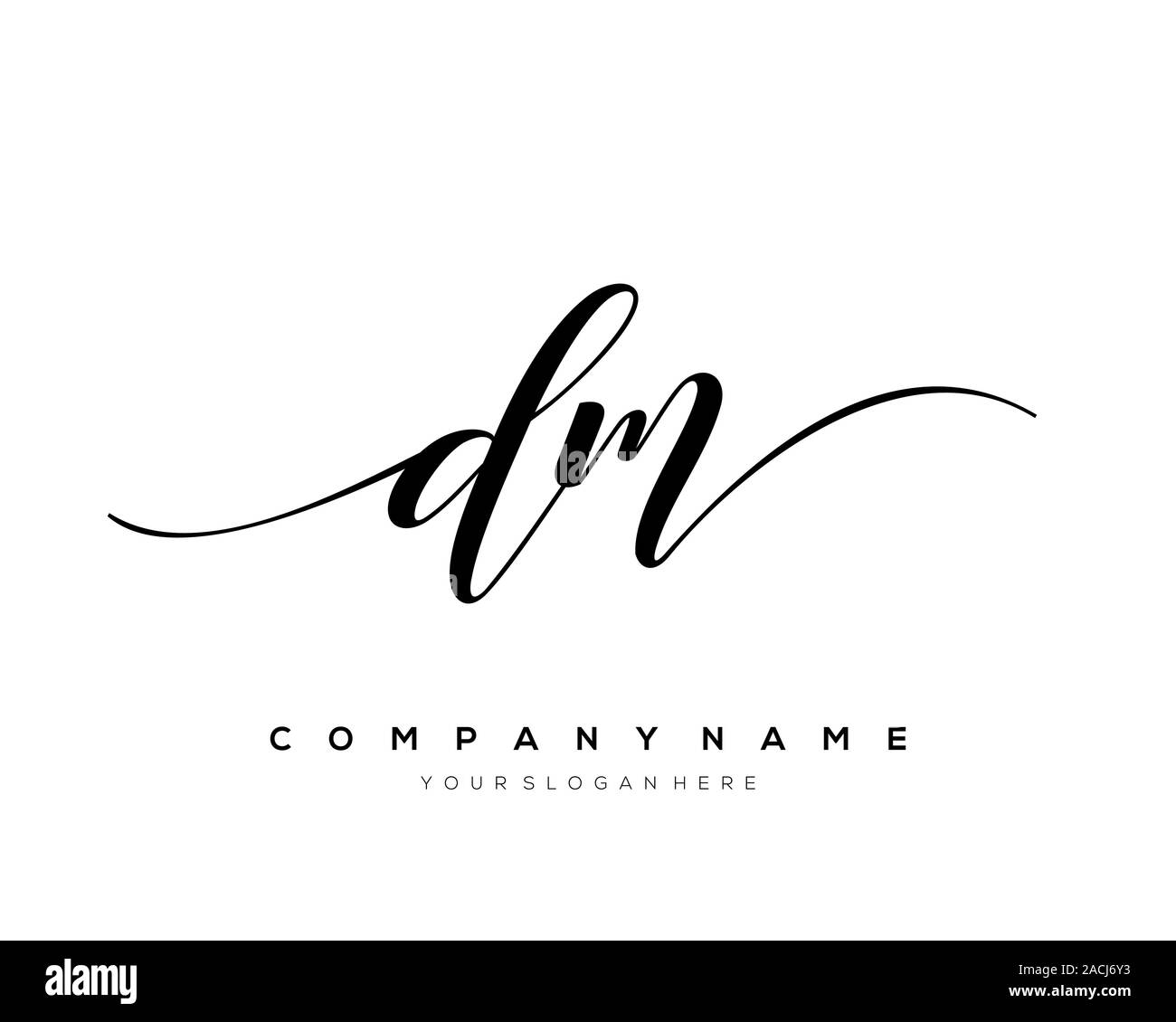 Logo de lettre dm Banque de photographies et d’images à haute ...