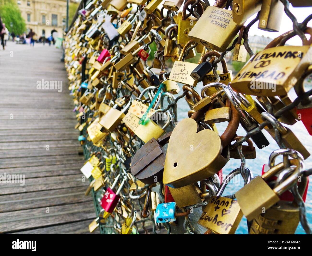 Paris, France. Symboles de l'amour Photo Stock - Alamy