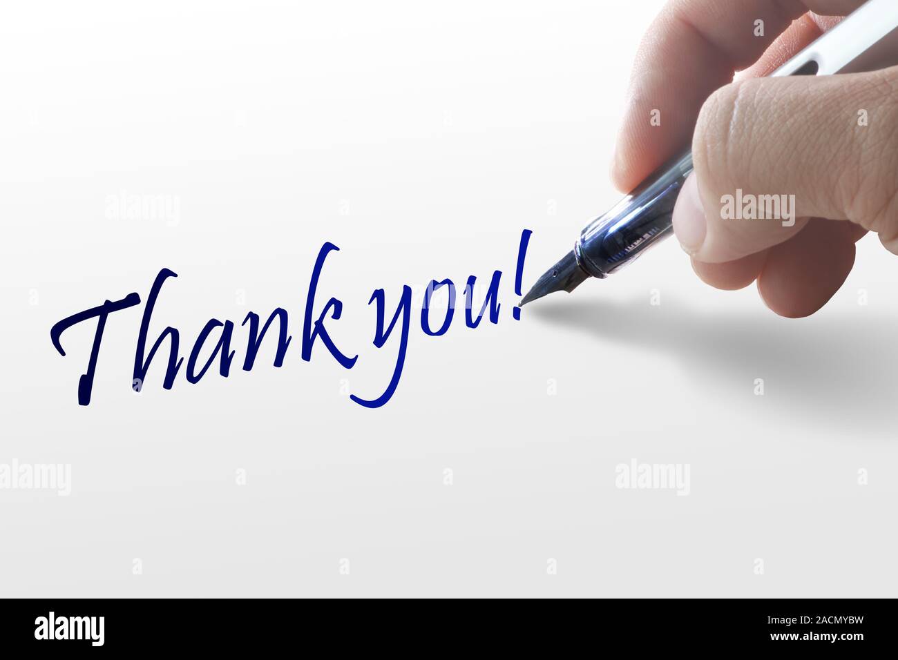 Thank you letter ink hand Banque de photographies et d’images à haute ...