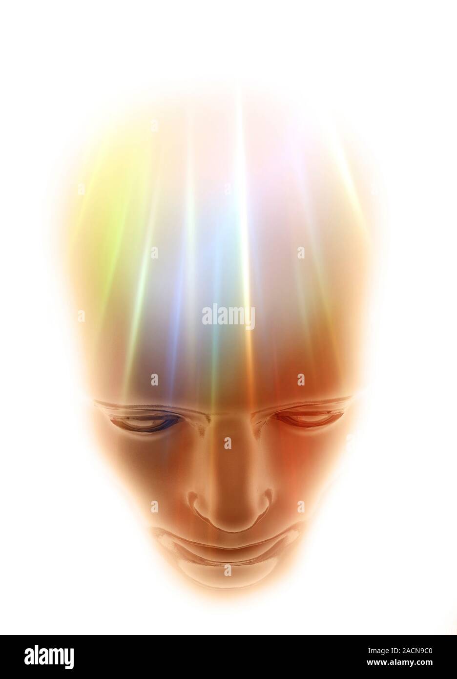 La conscience. Artwork représentant la conscience humaine, rêvant, New ...