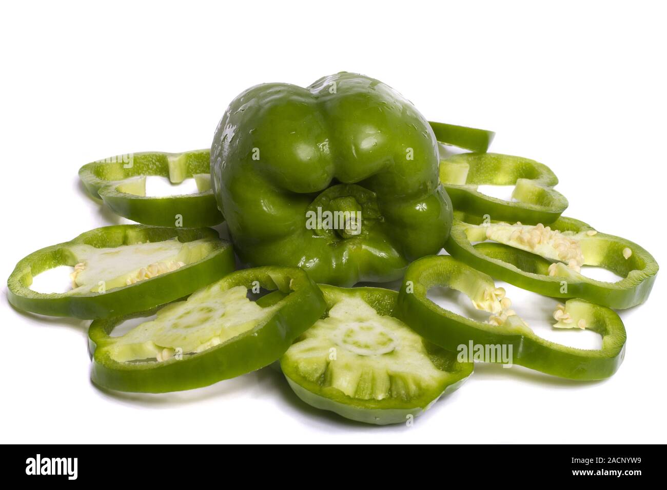 Morceaux de poivron Banque d'images détourées - Alamy