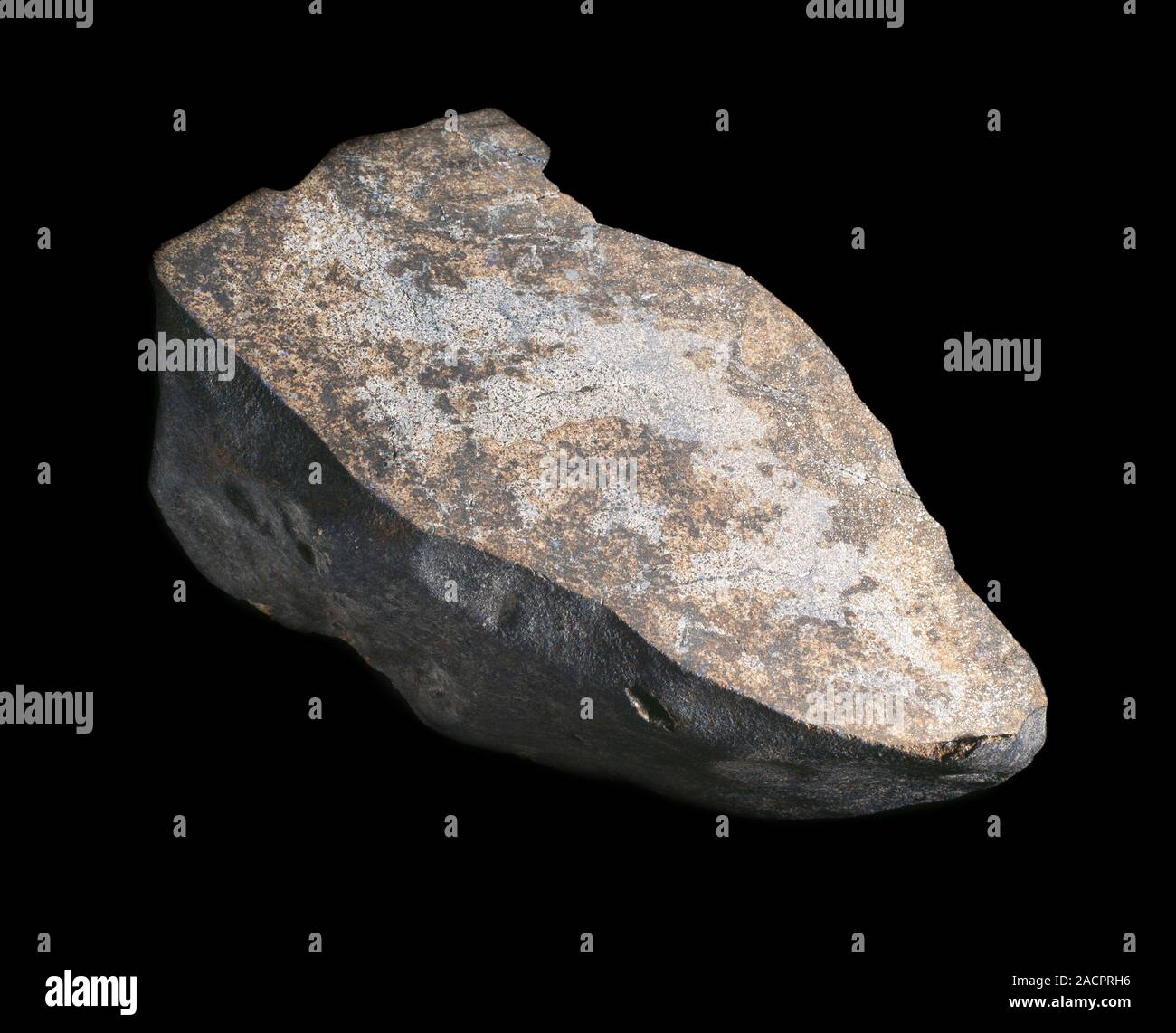 Météorite chondrite Beardsley. C'est un type de météorite pierreuse qui ...