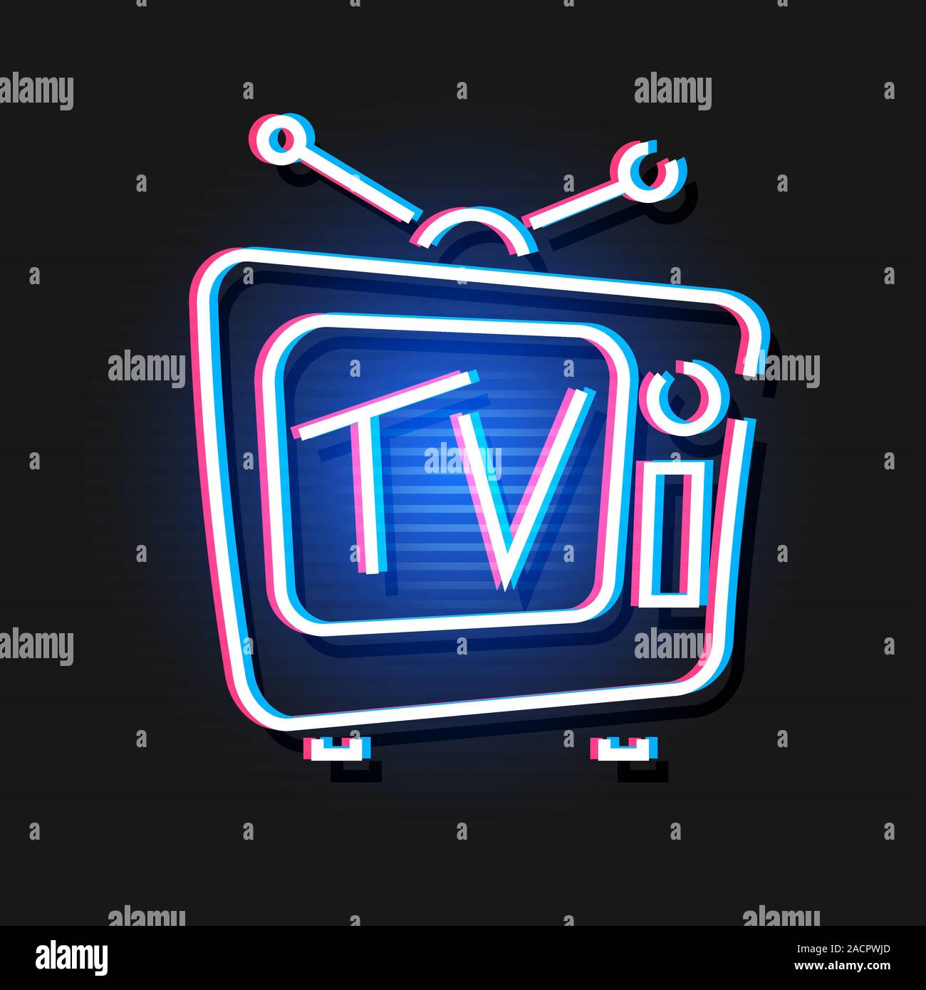 Hologram tv Banque d'images vectorielles - Alamy
