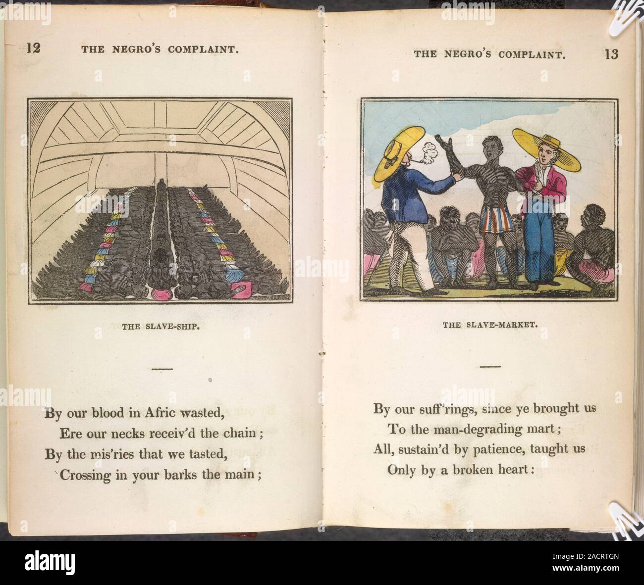 Un esclave étant détenu par deux hommes le Slave-Market. Image prise à ...