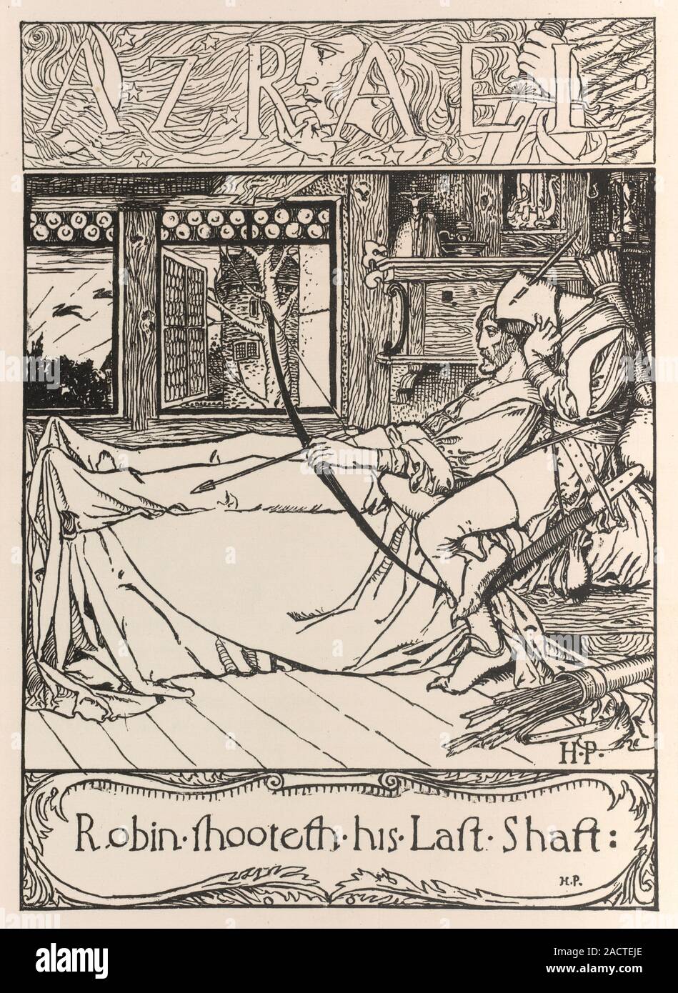 Robin mourir, Robin pousse son dernier (l'arbre à partir de son lit de ...