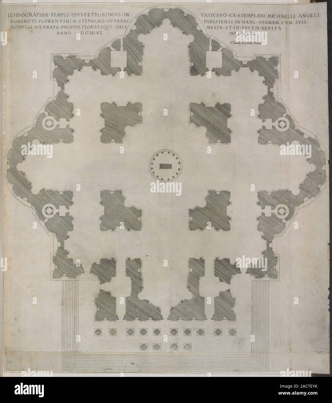 Plan de la Basilique de Saint-Pierre, un plan de la Basilique de Saint ...