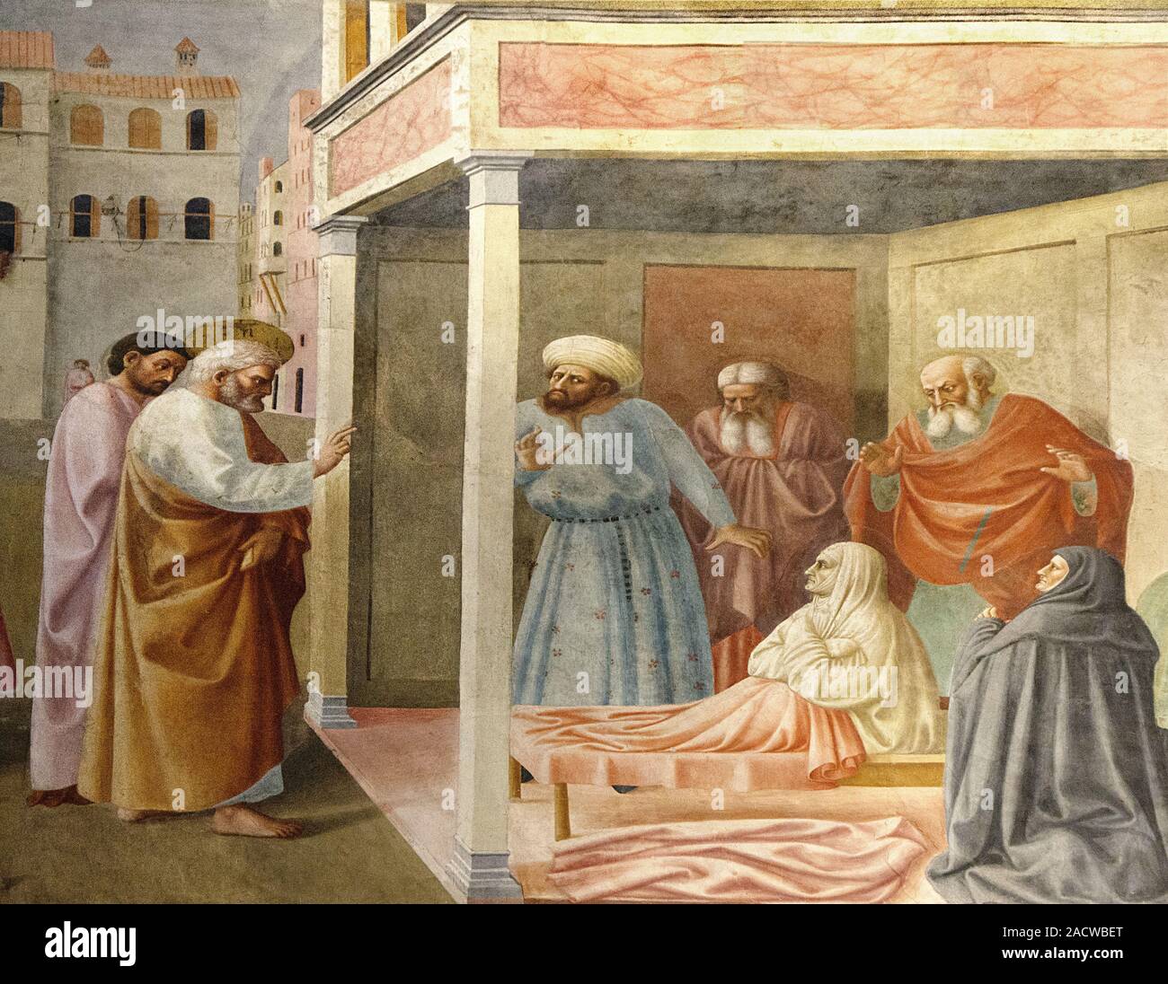 Fresque de la chapelle Brancacci, Florence, peint par Masolino da ...
