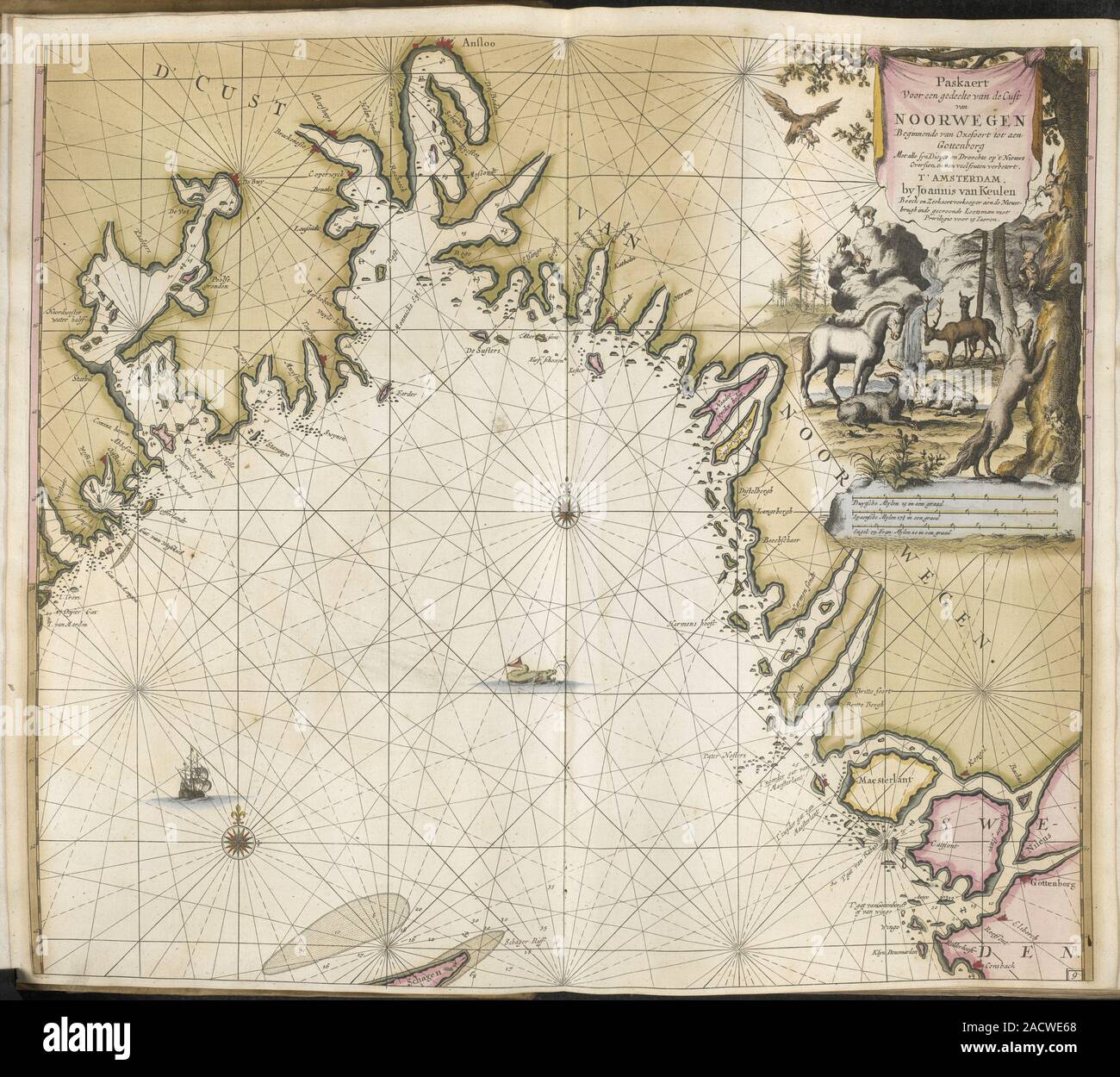 La Norvège, la carte de la Scandinavie. Image réalisée à partir de ...
