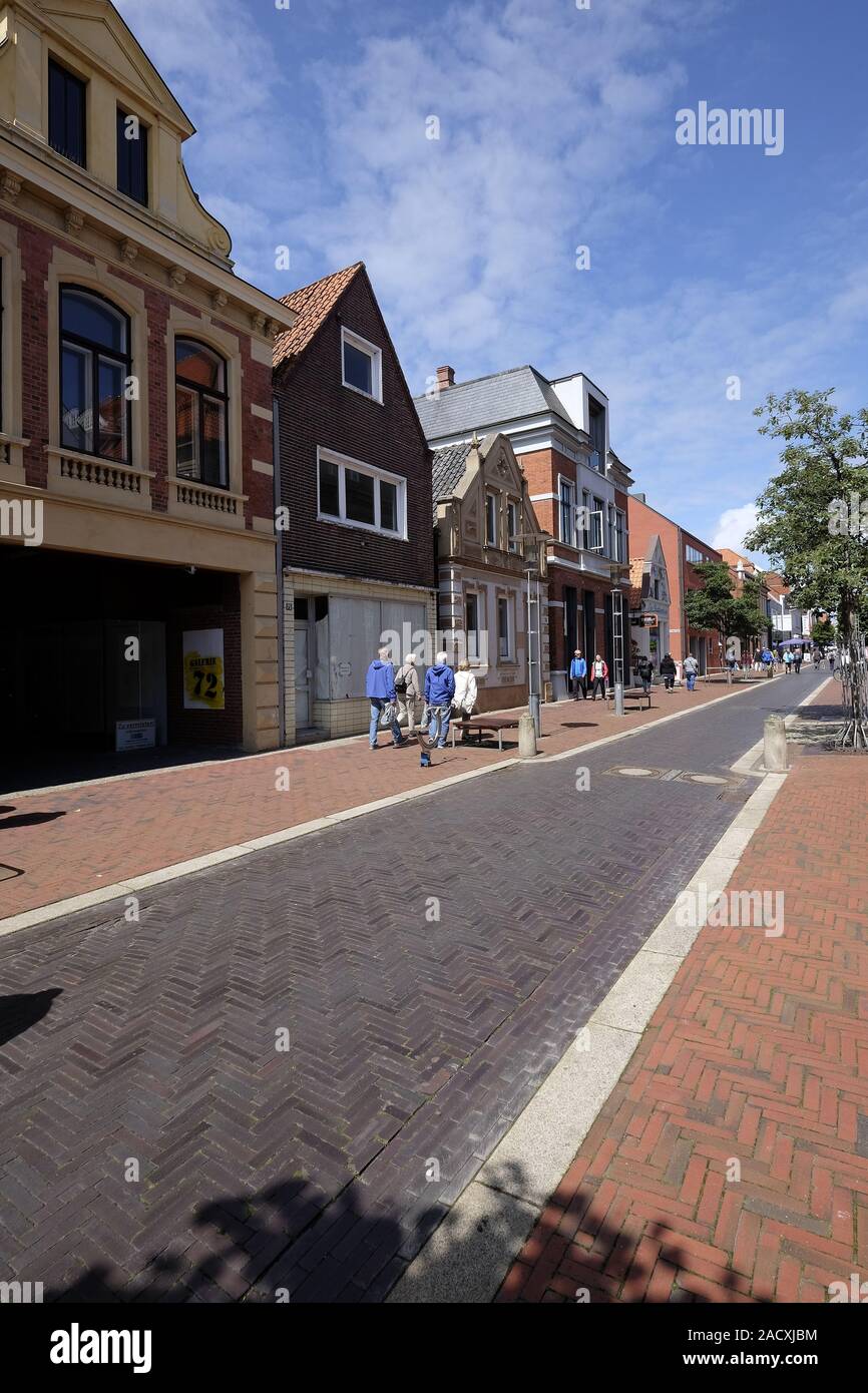 Vue sur la ville de la ville Norden, Landkreis Hannover, Basse-Saxe ...