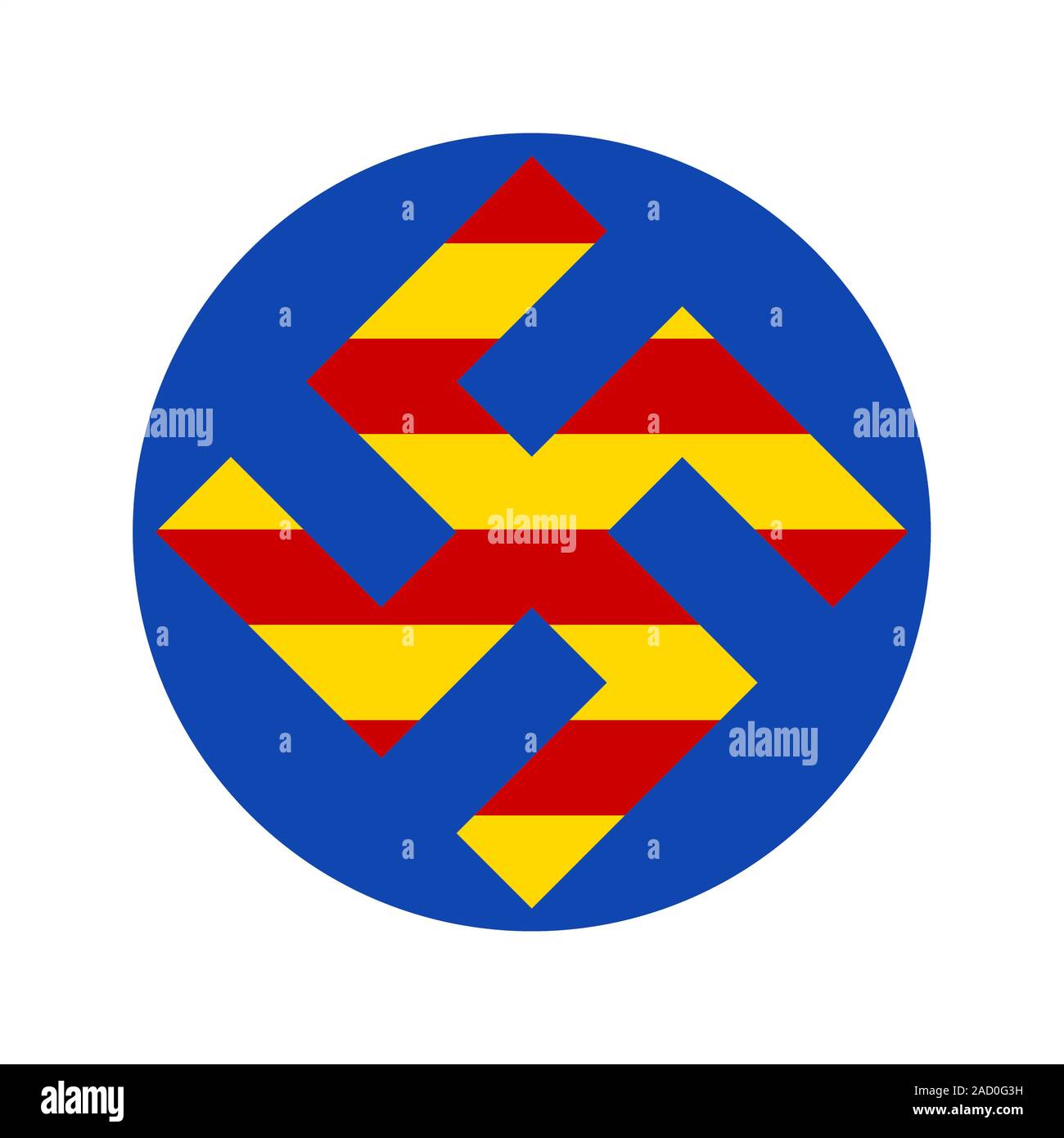 Le symbole de la croix gammée du parti nazi en Allemagne et en ...