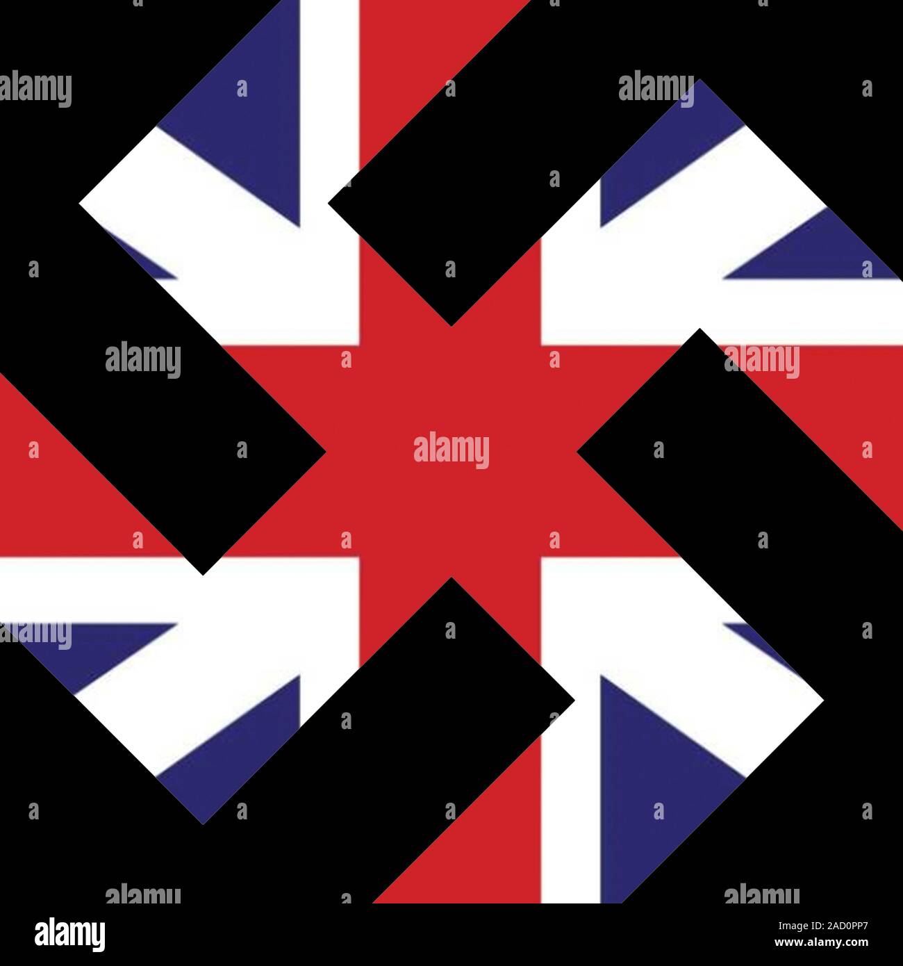 Le symbole de la croix gammée du parti nazi en Allemagne et Union Jack ...
