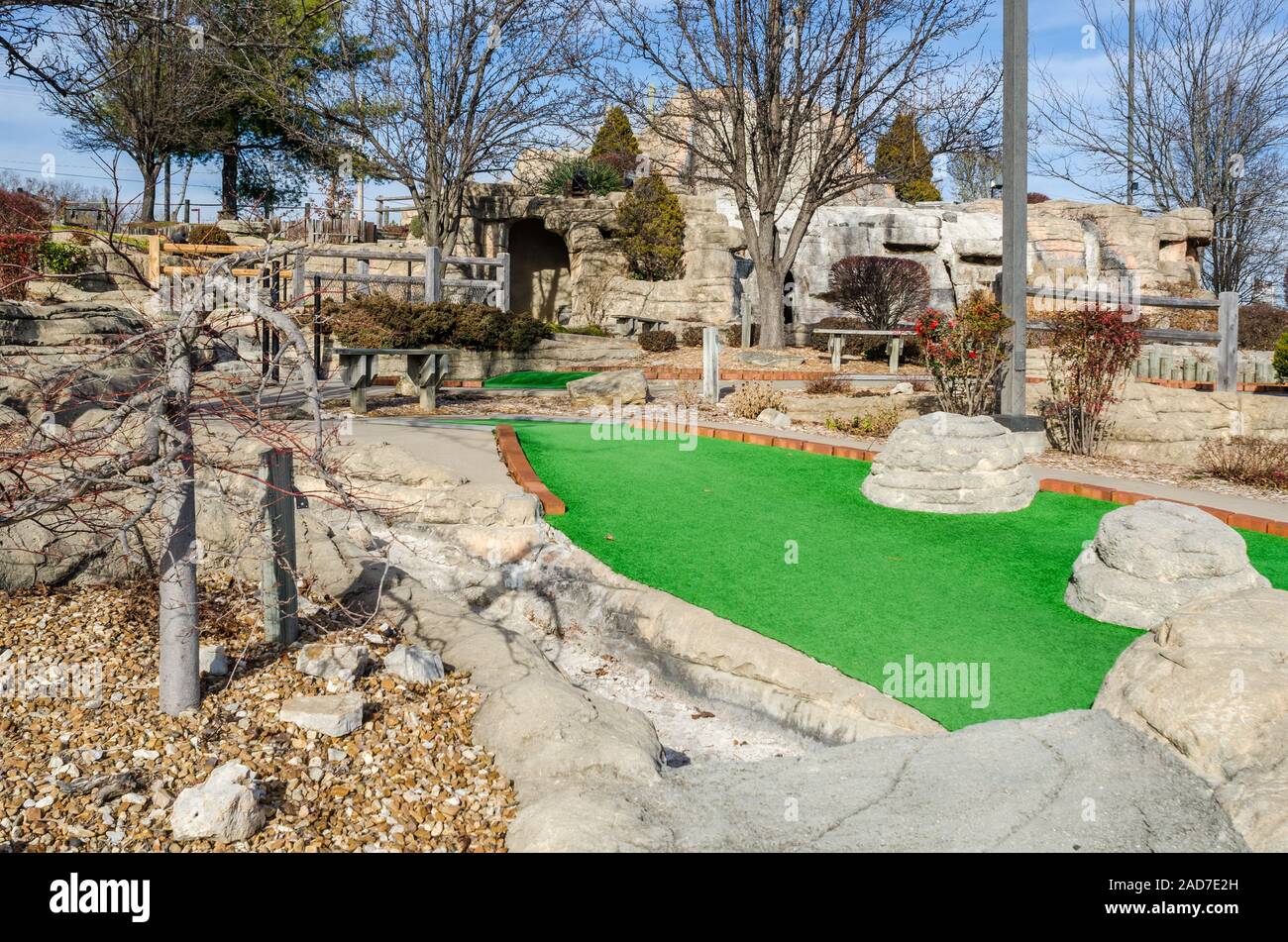 Parcours de mini golf de la station Banque de photographies et d’images ...