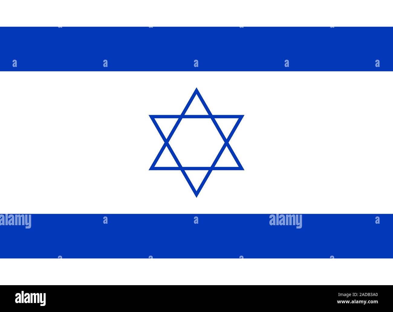 Drapeau d'Israël. Drapeau officiel d'Israël. Vector illustration Image ...