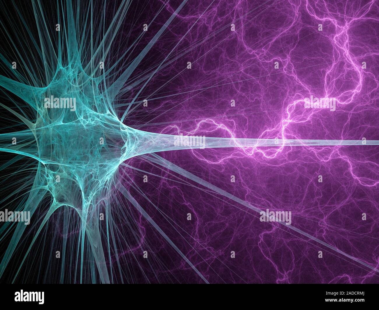 Cellule nerveuse. Ordinateur abstrait illustration d'une cellule ...