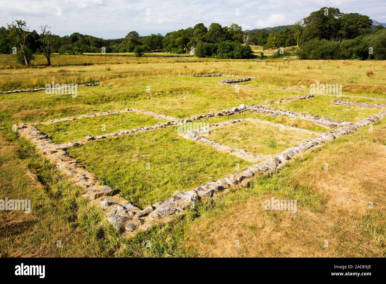 Gate Galava Roman Fort à Waterhead à Ambleside, Lake District, UK ...