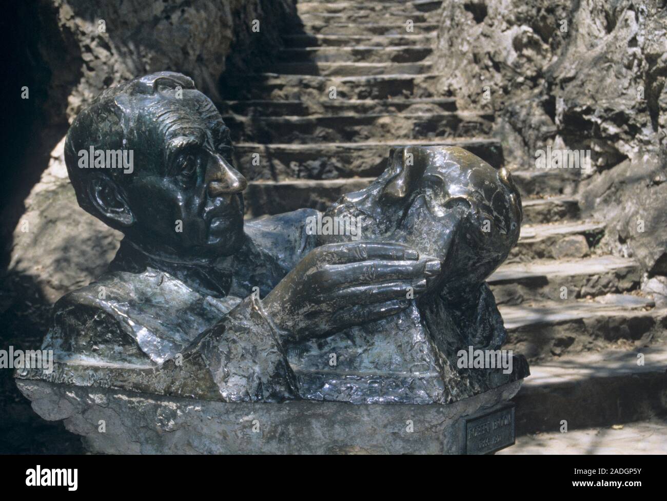 Le Dr Robert Broom. Sculpture du Scottish paleoanthropologist Dr Robert ...