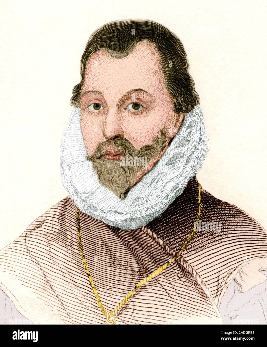 Sir Francis Drake (c.1540-1596), explorateur anglais et un pirate. Il ...