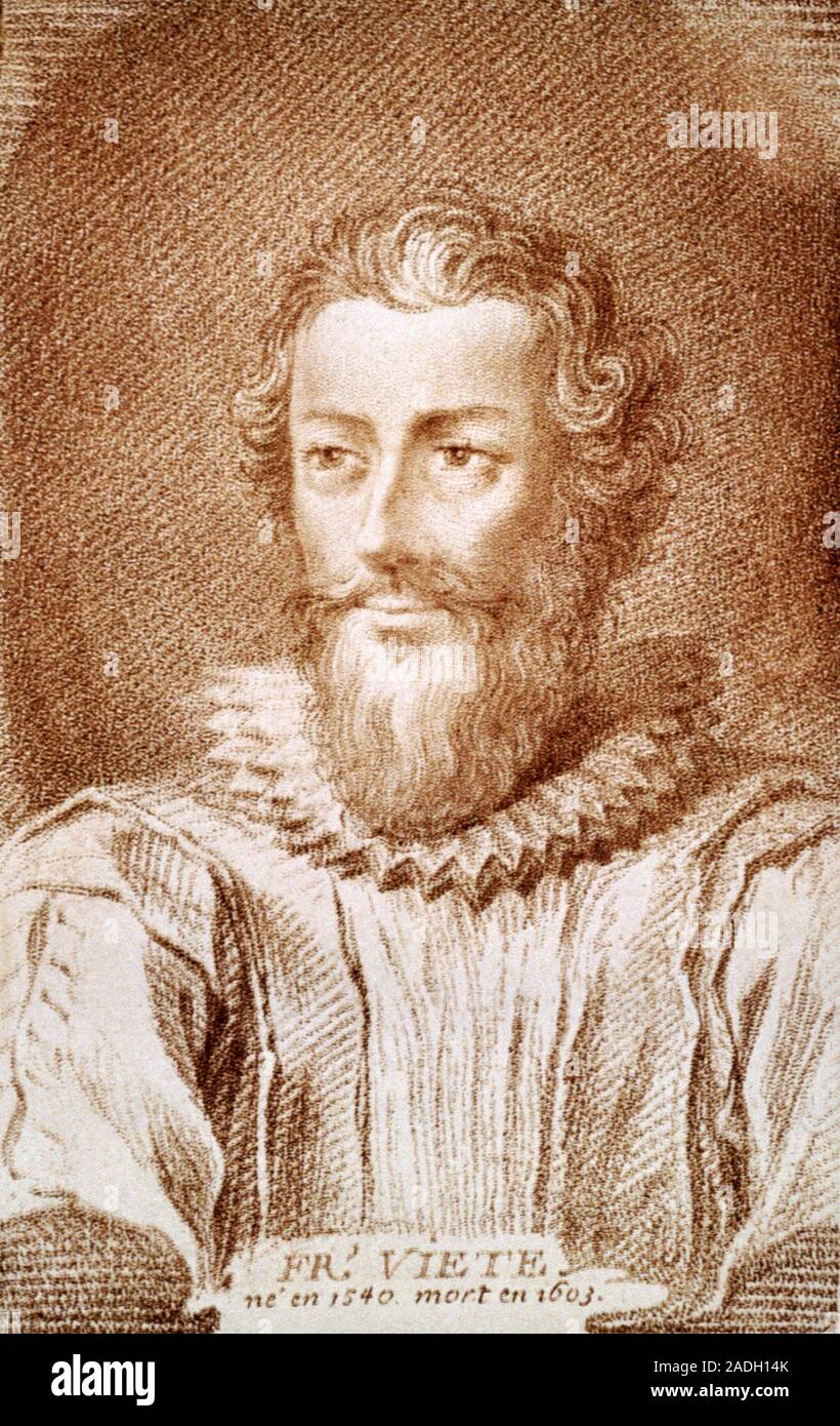 François Viete (1540-1603), mathématicien français, 17e siècle la ...