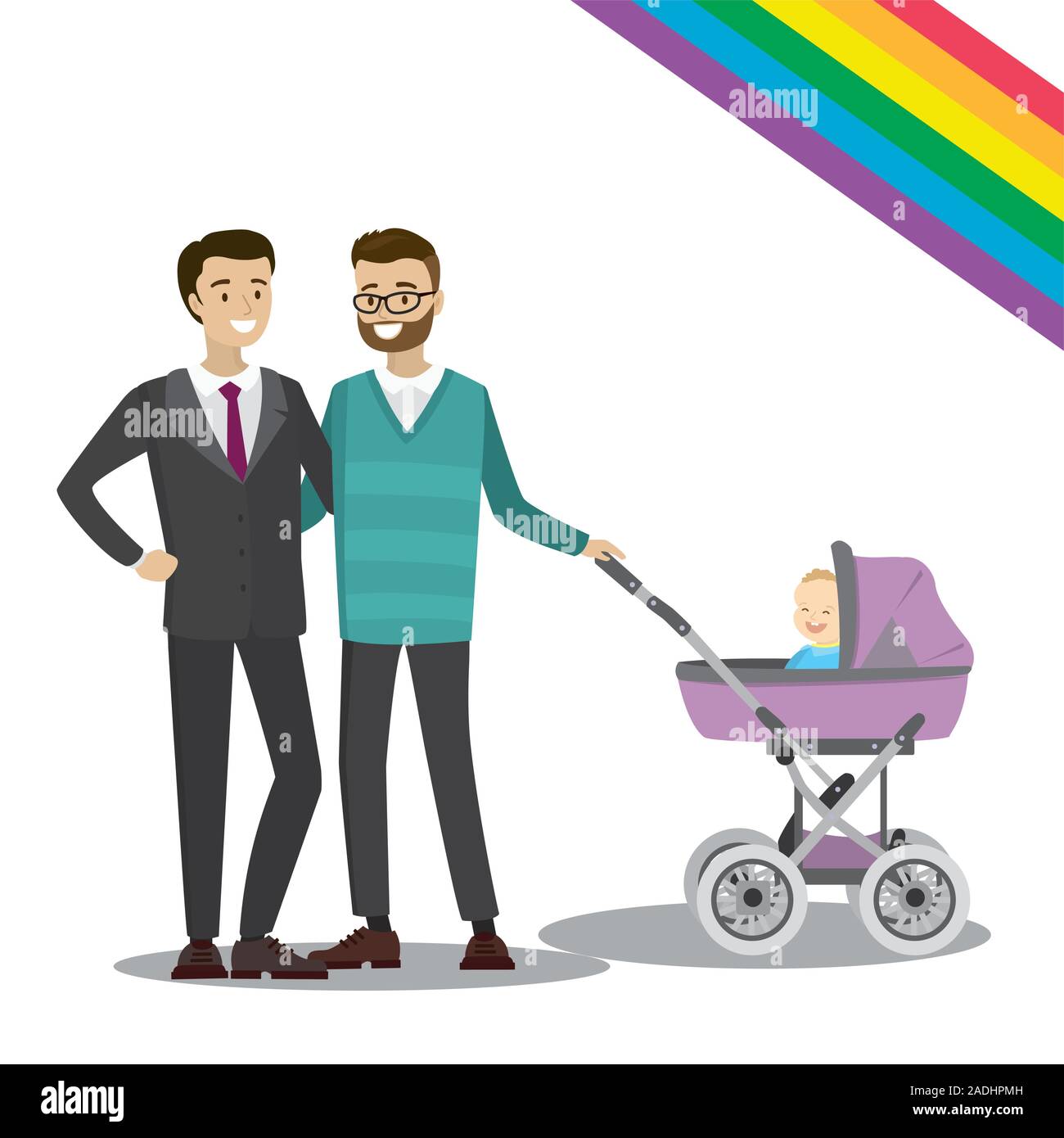 Heureux Couple Gay Love Concept Le Mariage Homosexuel De Deux Hommes
