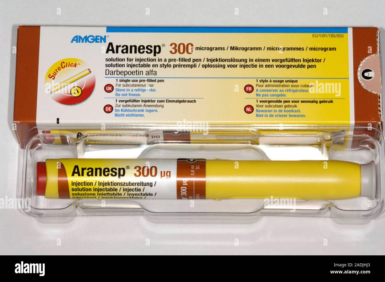 Stylo d'injection contenant le médicament Aranesp (darbépoétine alfa ...
