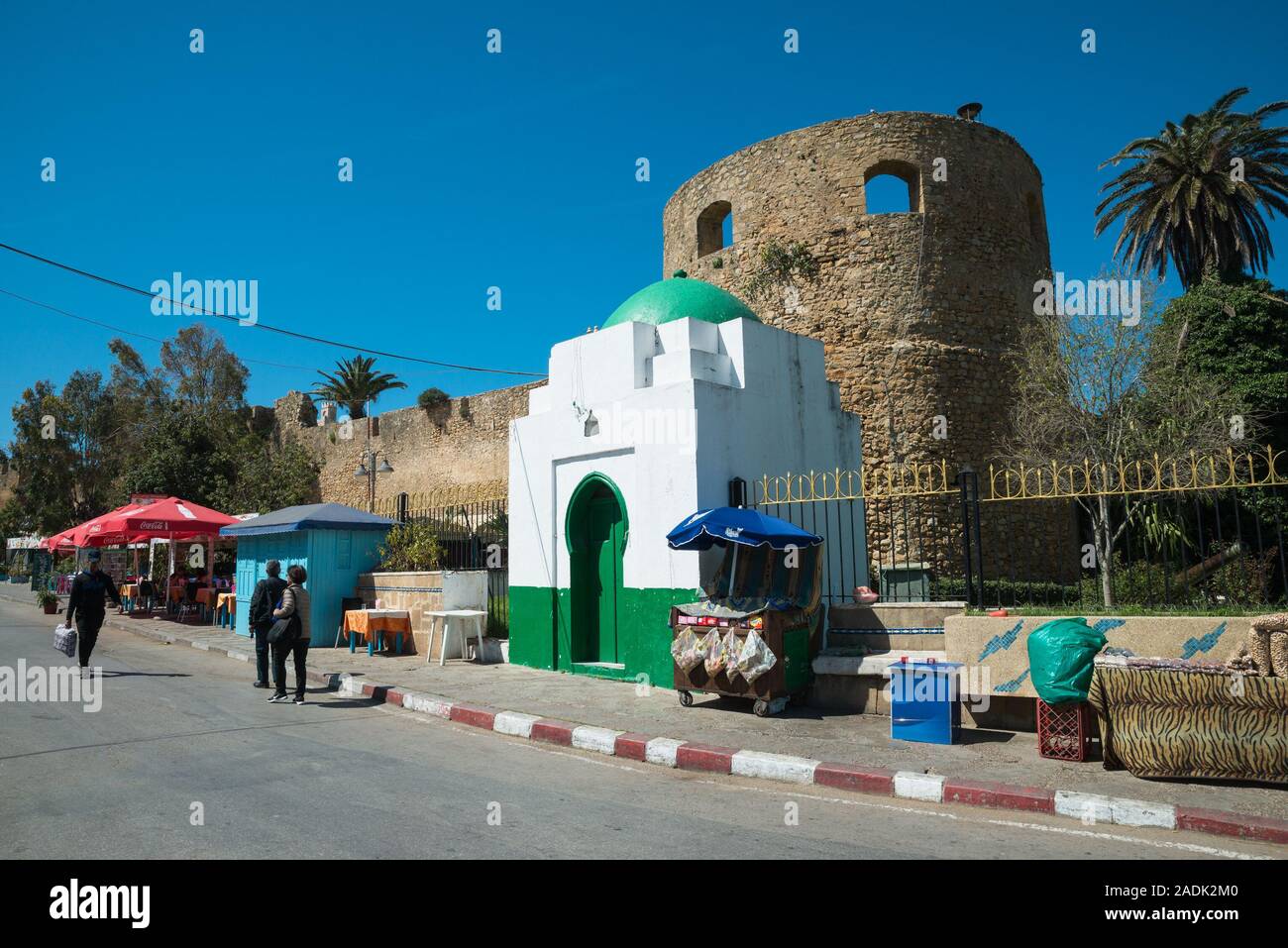 Les murs de la médina à Asilah, Tanger-Tetouan-région d'Al Hoceima ...