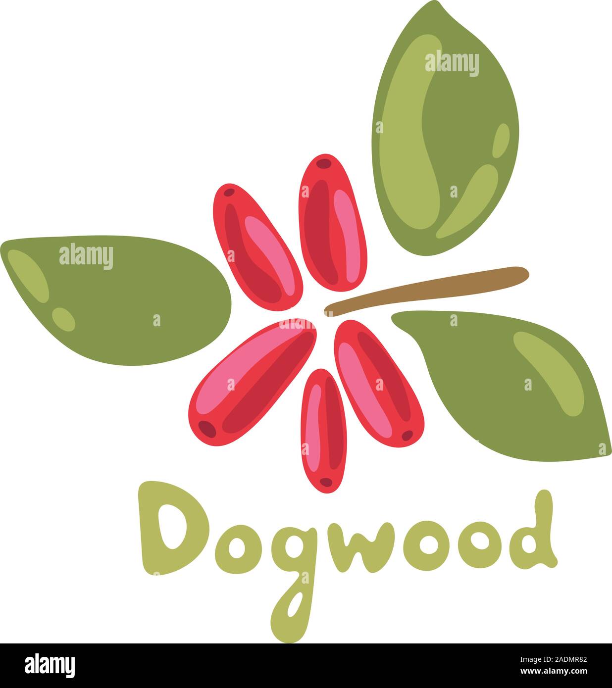 Arbre fruitier fond blanc Banque d'images vectorielles - Alamy