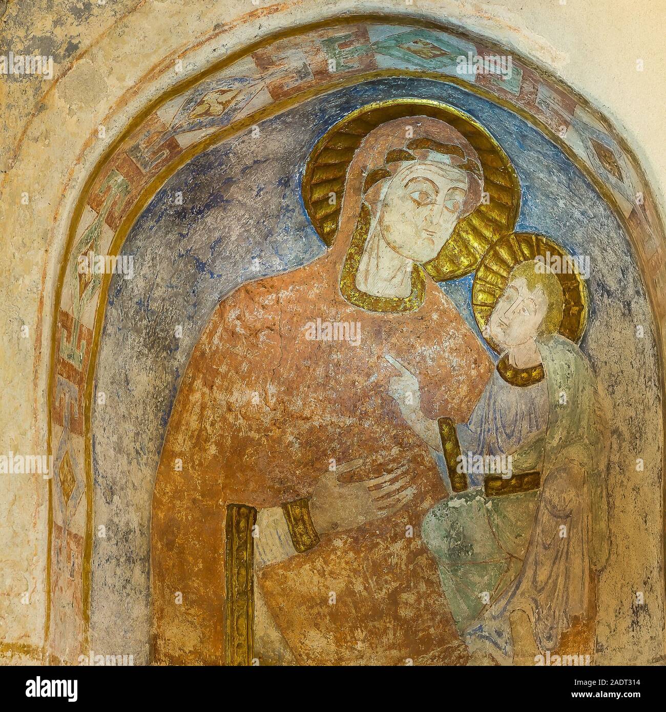 Fresque byzantine vierge Banque de photographies et d’images à haute ...
