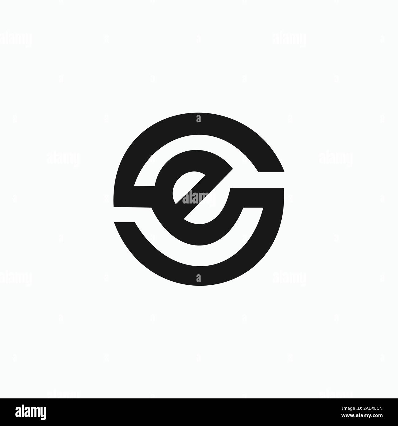 Initial es logo vector vectors Banque de photographies et d’images à ...