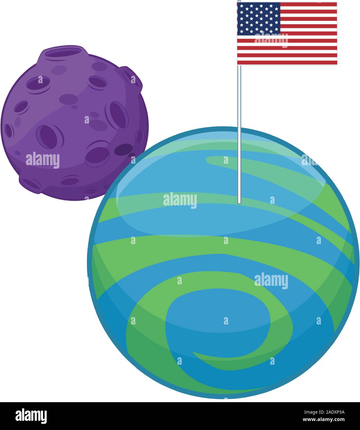 Drapeau mars Banque d'images vectorielles - Alamy