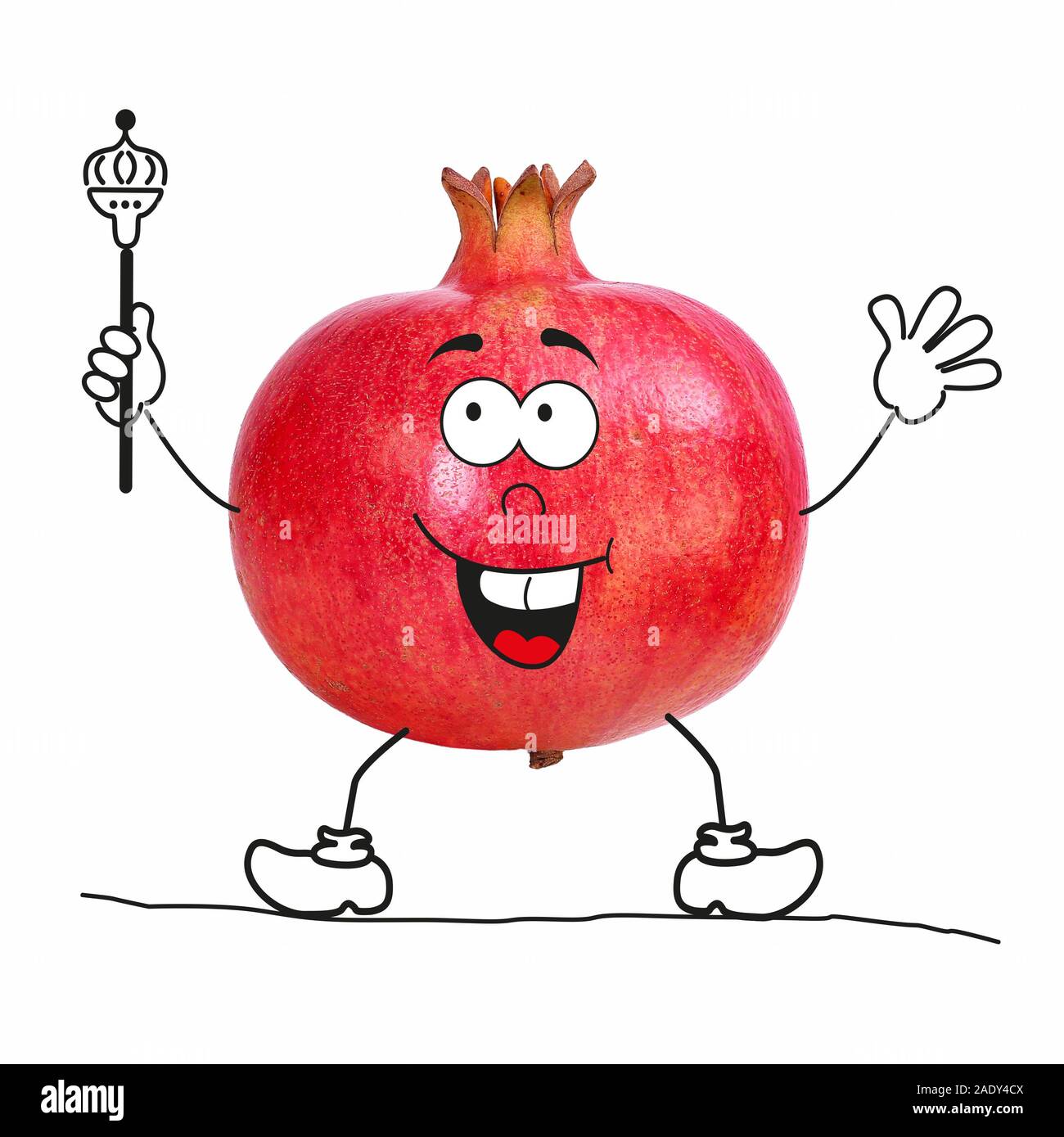 Avec les personnages de dessins animés de grenade Photo Stock - Alamy