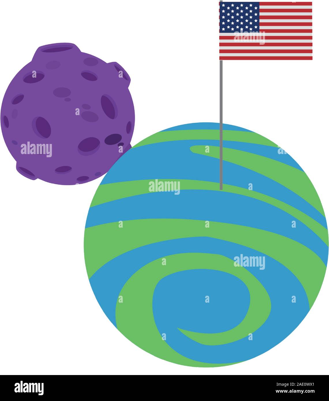 Drapeau mars Banque d'images vectorielles - Alamy