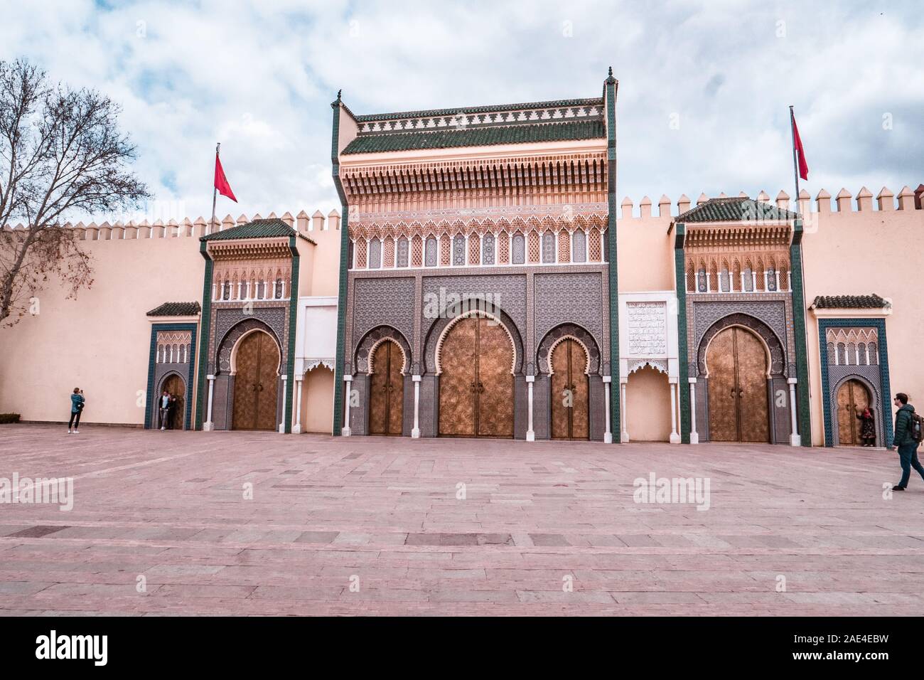 Palais Royal Dar El Makhzen à Fès, Maroc Photo Stock - Alamy