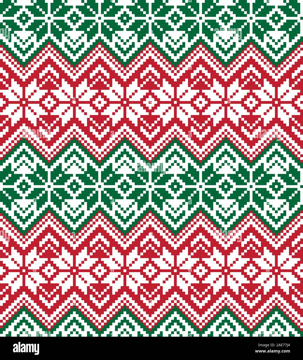 Christmas Fair Isle transparente Floral Pattern - c'est un fair isle ...