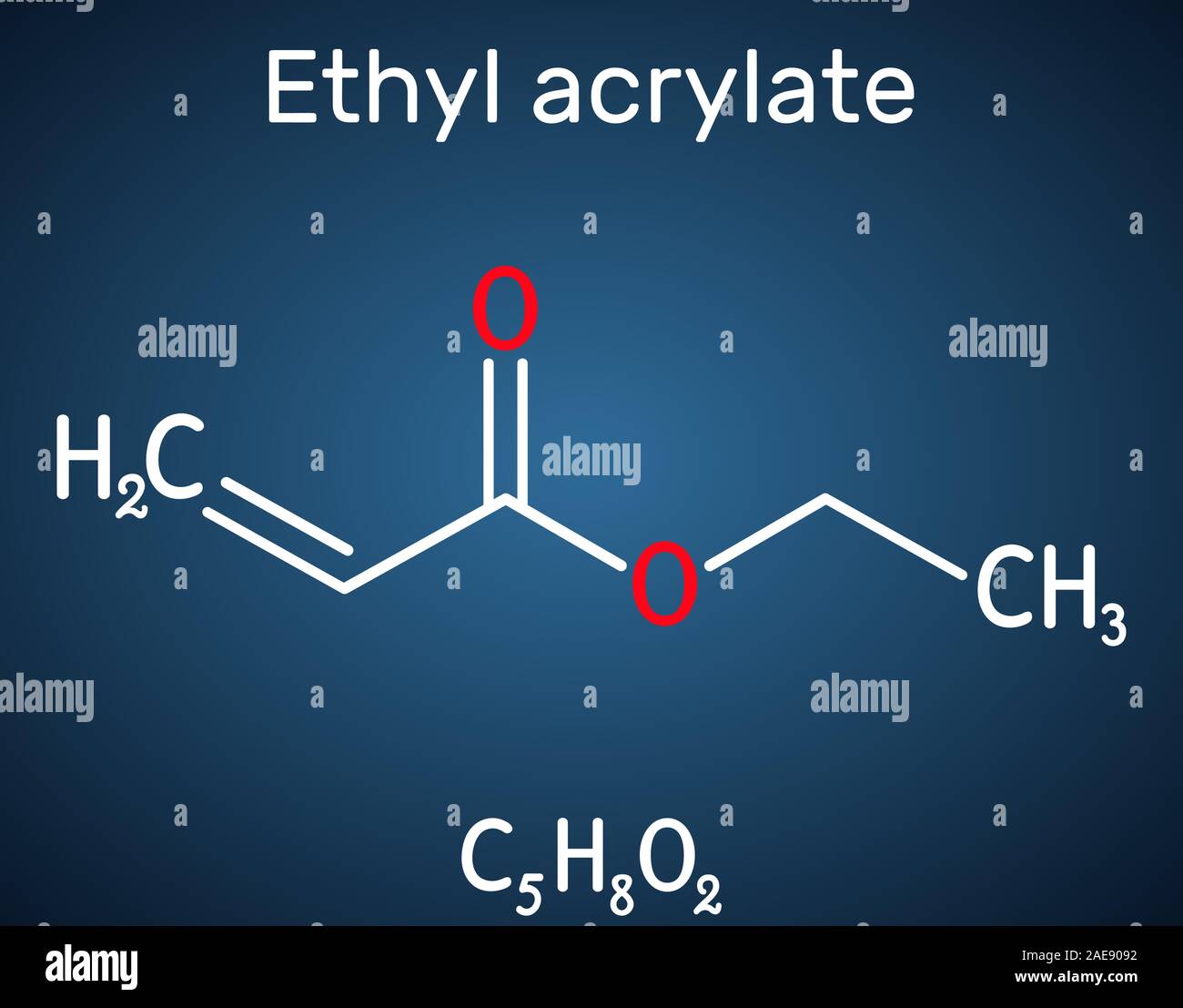Chemistry chemical formula acrylate Banque d'images vectorielles - Alamy