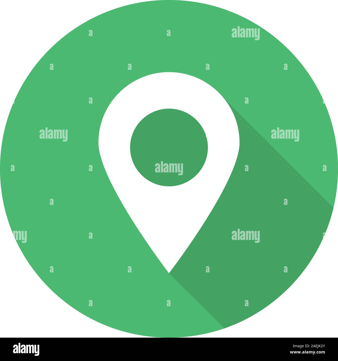 Identifier modèle plat, ombre portée de l'icône de glyphe. Marque d ...